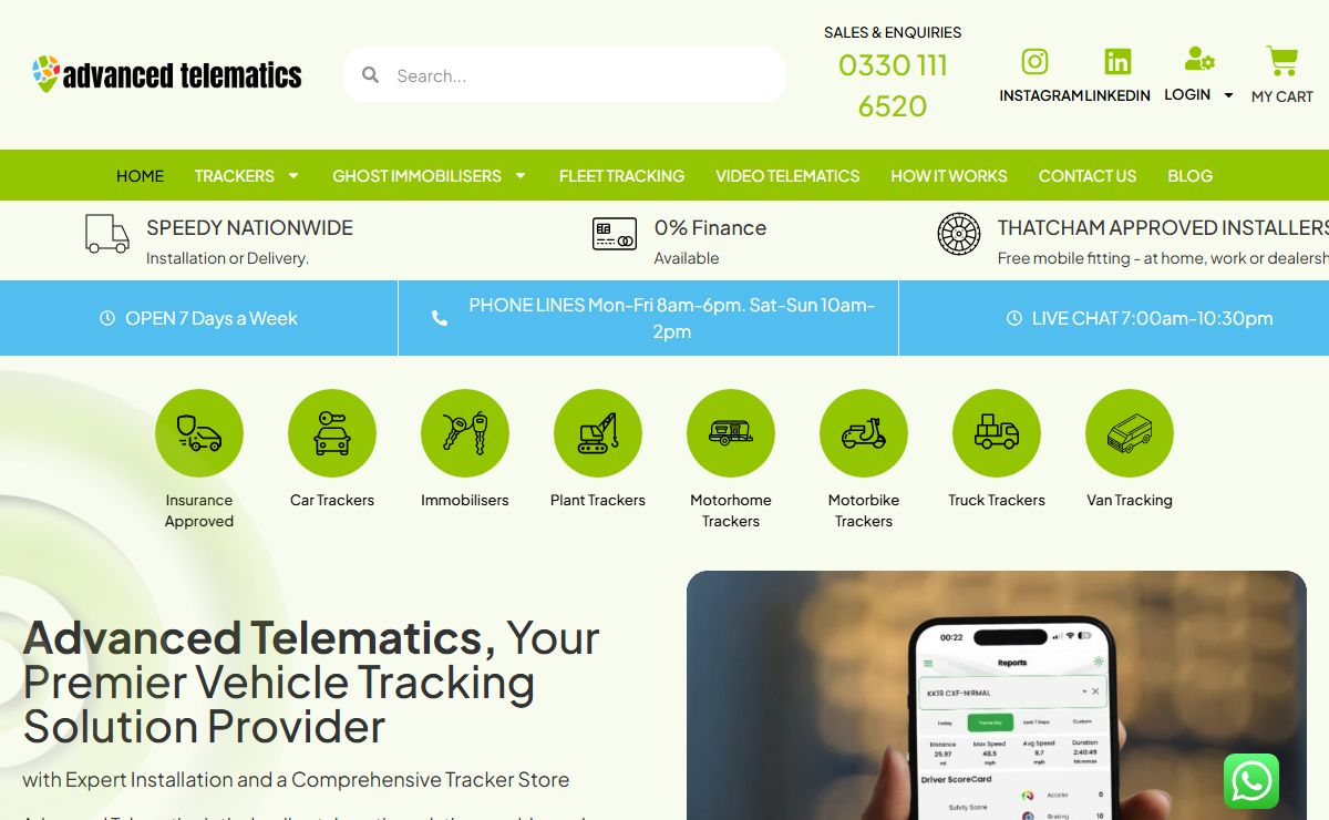 Advanced Telematics - Vehicle Tracking Solutions in Manchester, UK ...