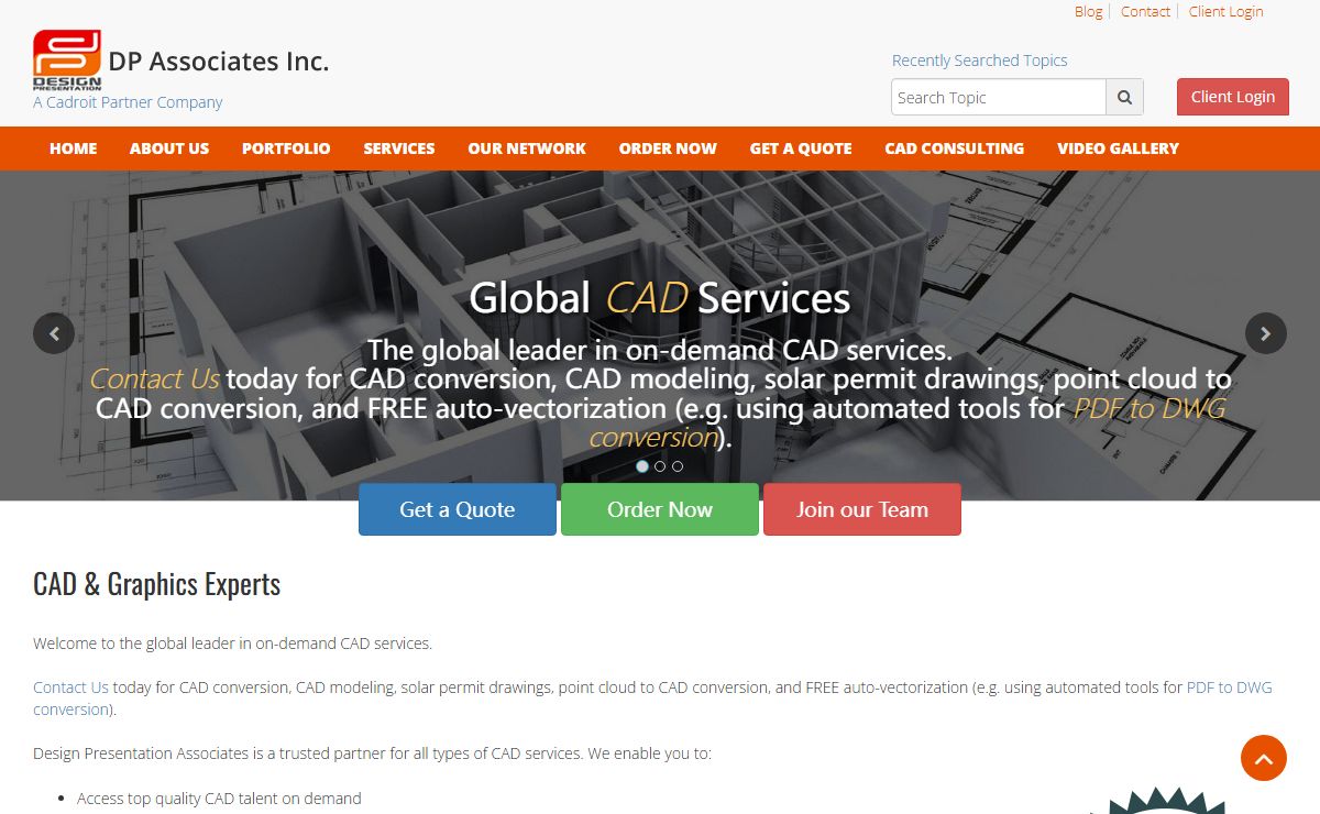 CAD Drafting, Modeling & Conversion | Design Presentation - website ...